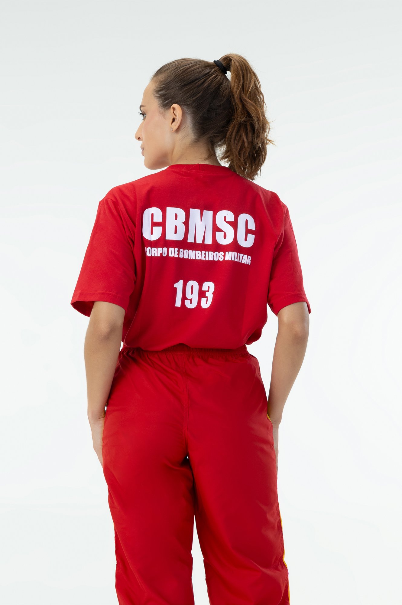 Camiseta MC Vermelha Gola Redonda - BMSC